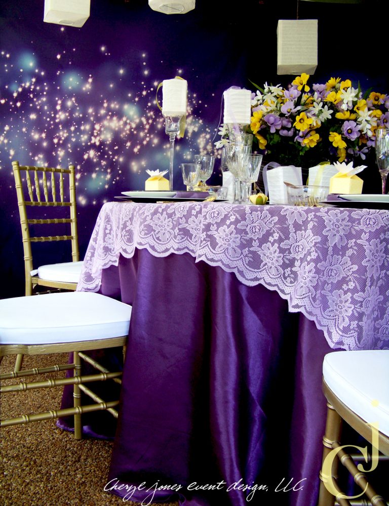 Story of Rapunzel – Inspired by Tangled Design | Cheryl Jones Event Design